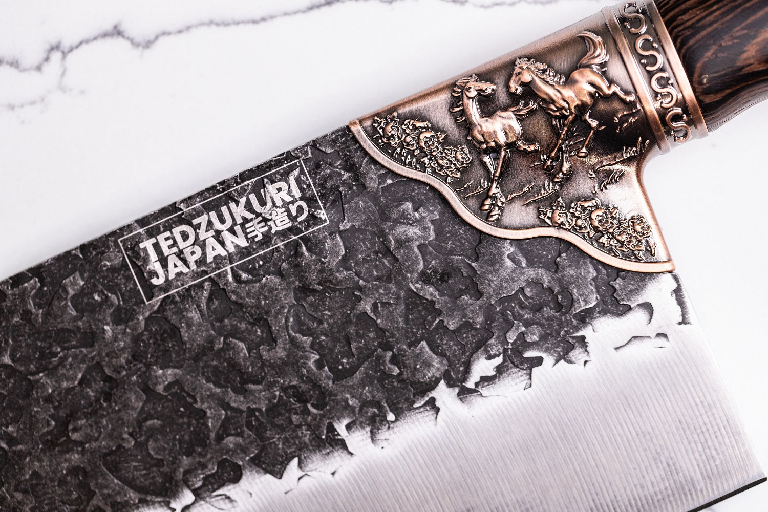 Hammer Forged Meat & Veggie Cleaver | Tedzukuri Knives